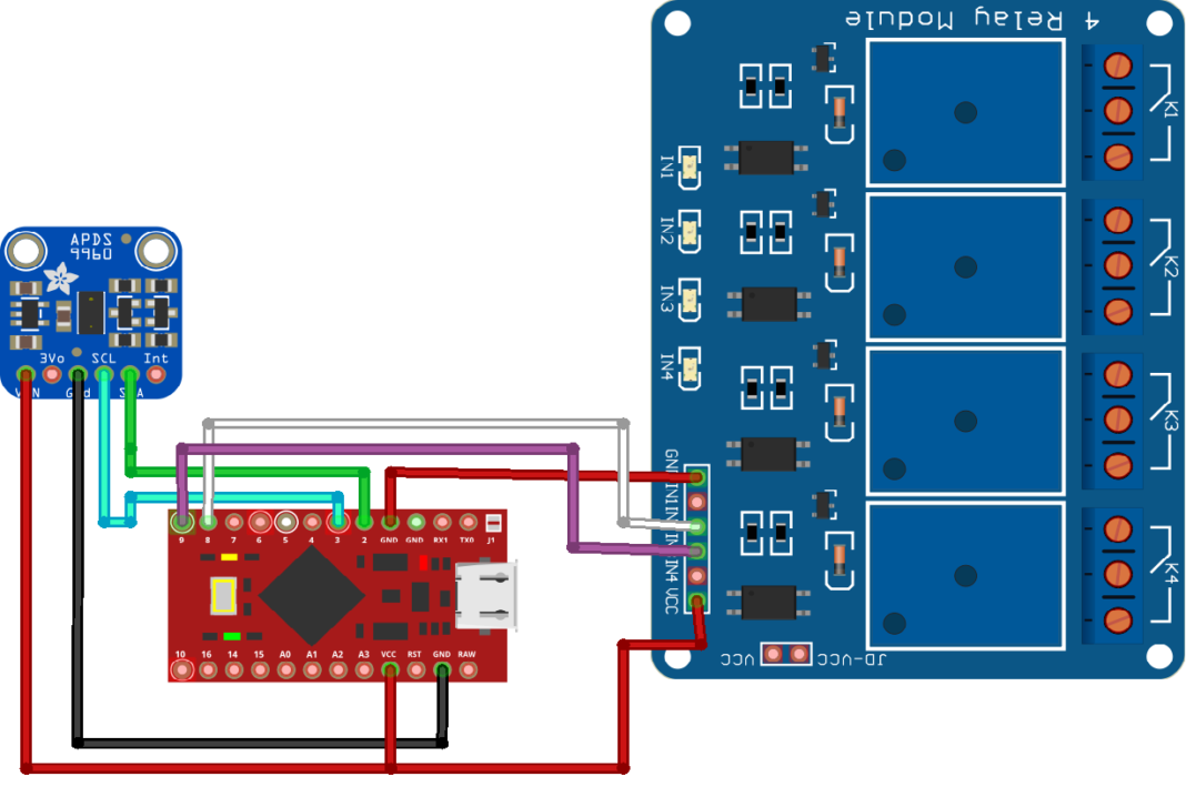 Gesture-Controlled Contactless Switch with Code and Circuit