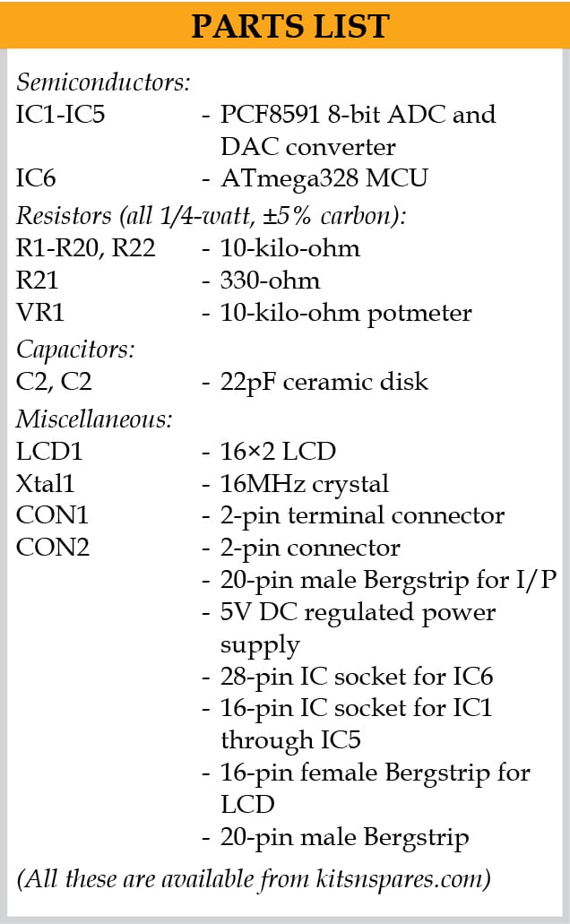 Atmega328 Analog Io Port Expander Using I2c Bus