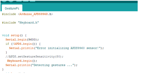 Arduino based Smart HID Device to Control Laptop by Gestures