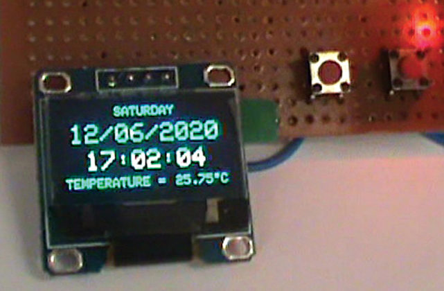 Real-Time Clock (RTC) With Temperature Display Using Arduino
