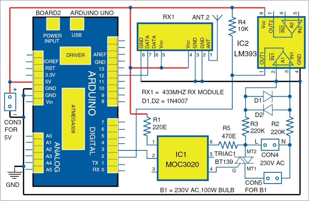 Hand Gesture Based Wireless AC Light Dimmer Full DIY Project