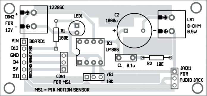 Motion Sensor With Voice Alarm Using Arduino | Full Electronics Project