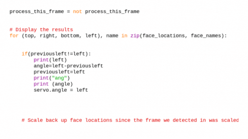 Face Following Smart Camera For Video Shooting