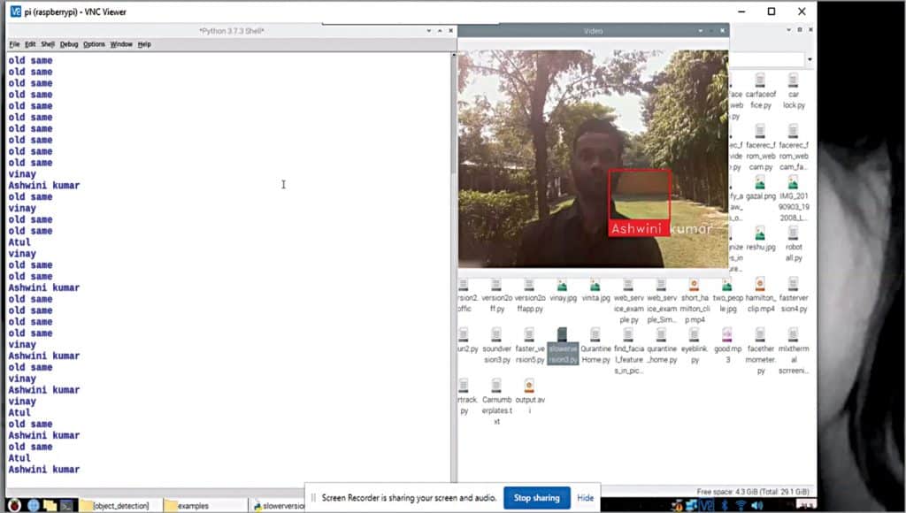 Smart Drone With Real-Time Face Recognition