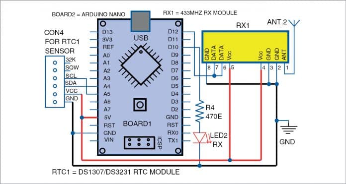 Wireless Sensor Node And Remote Data Receiver Using Arduino