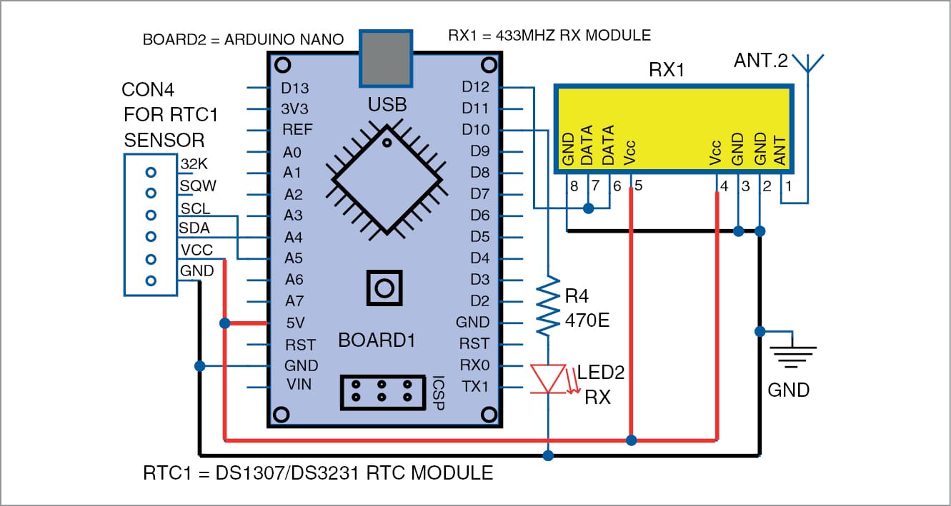 Wireless Sensor Node And Remote Data Receiver Using Arduino