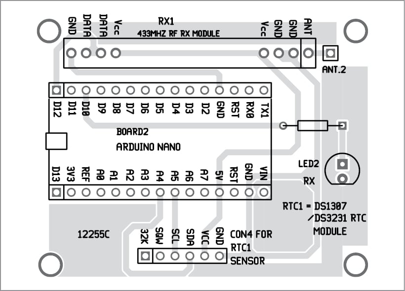 Wireless Sensor Node And Remote Data Receiver Using Arduino