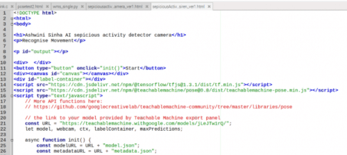 Suspicious Activity Tracking AI Camera