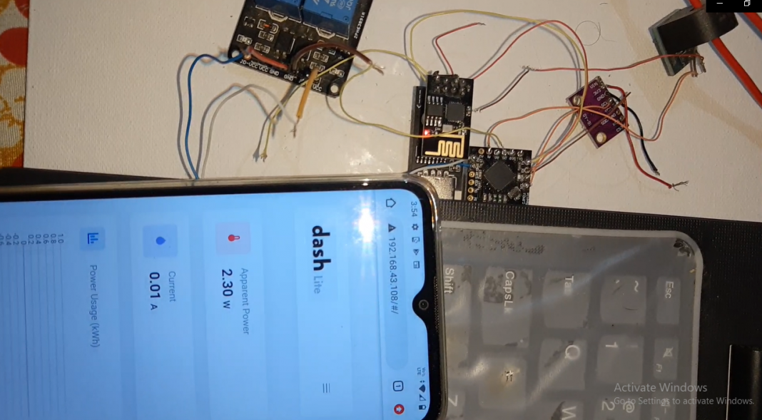 ESP8266 IoT Energy Monitor and Over Current Cut-off
