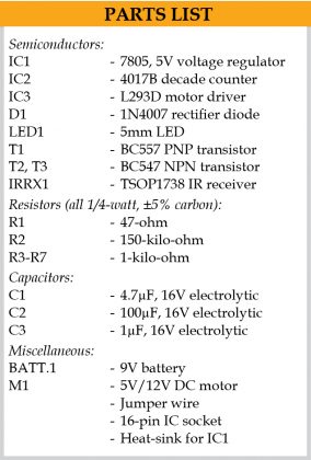 DC Motor Bidirectional Control With TV Remote | Bidirectional Motor Driver
