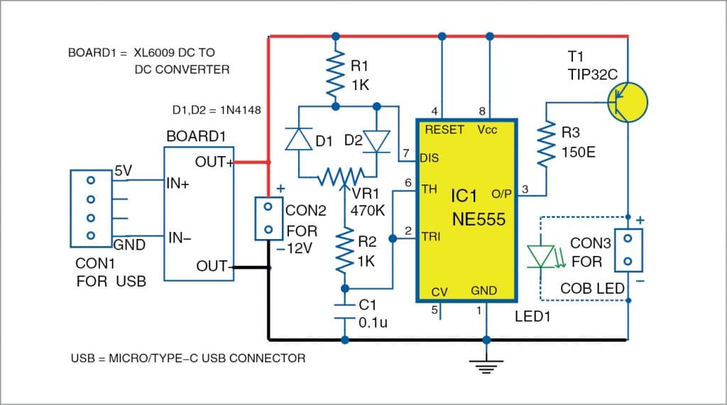 USB 20W COB LED Table Lamp | Full Electronics Project