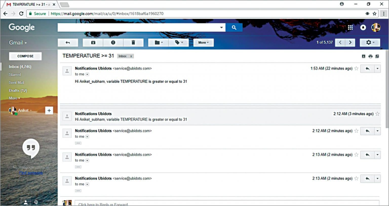 Temperature And Humidity Monitoring With Email & SMS Alerts