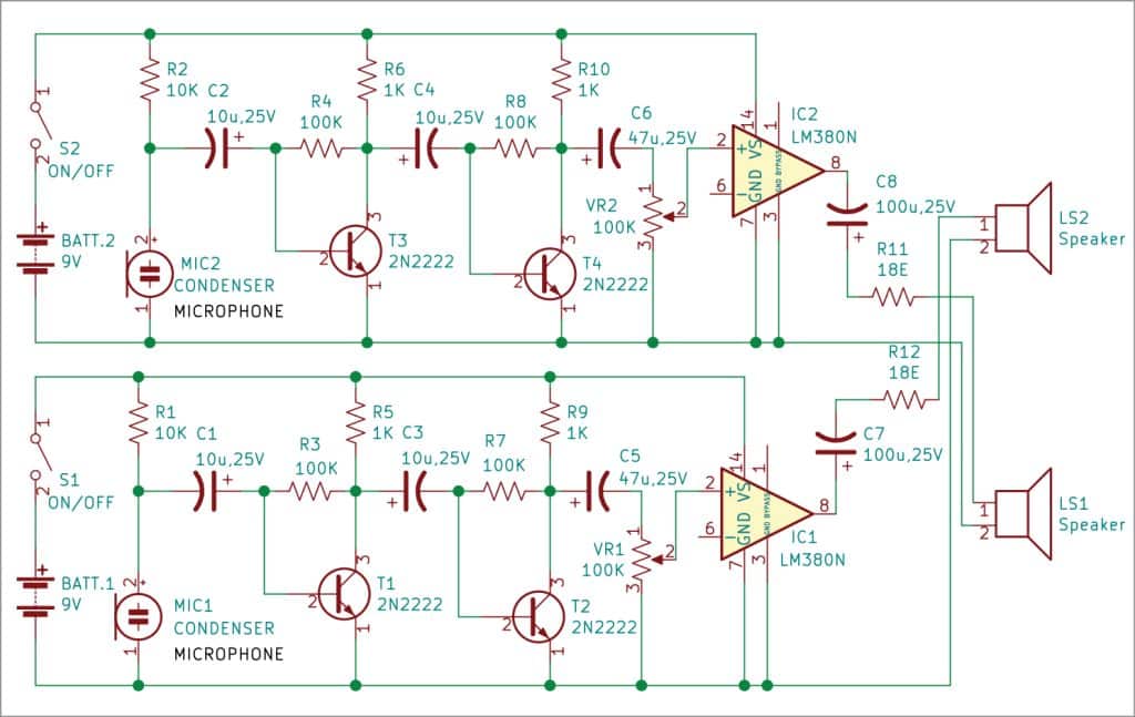 Simple Two-Way Intercom | Full Electronics DIY Project