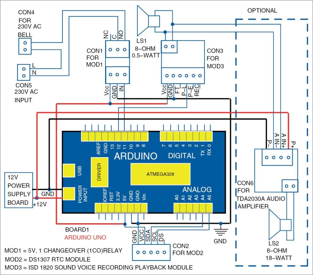 Automatic School Bell That Also Announces Alert Messages
