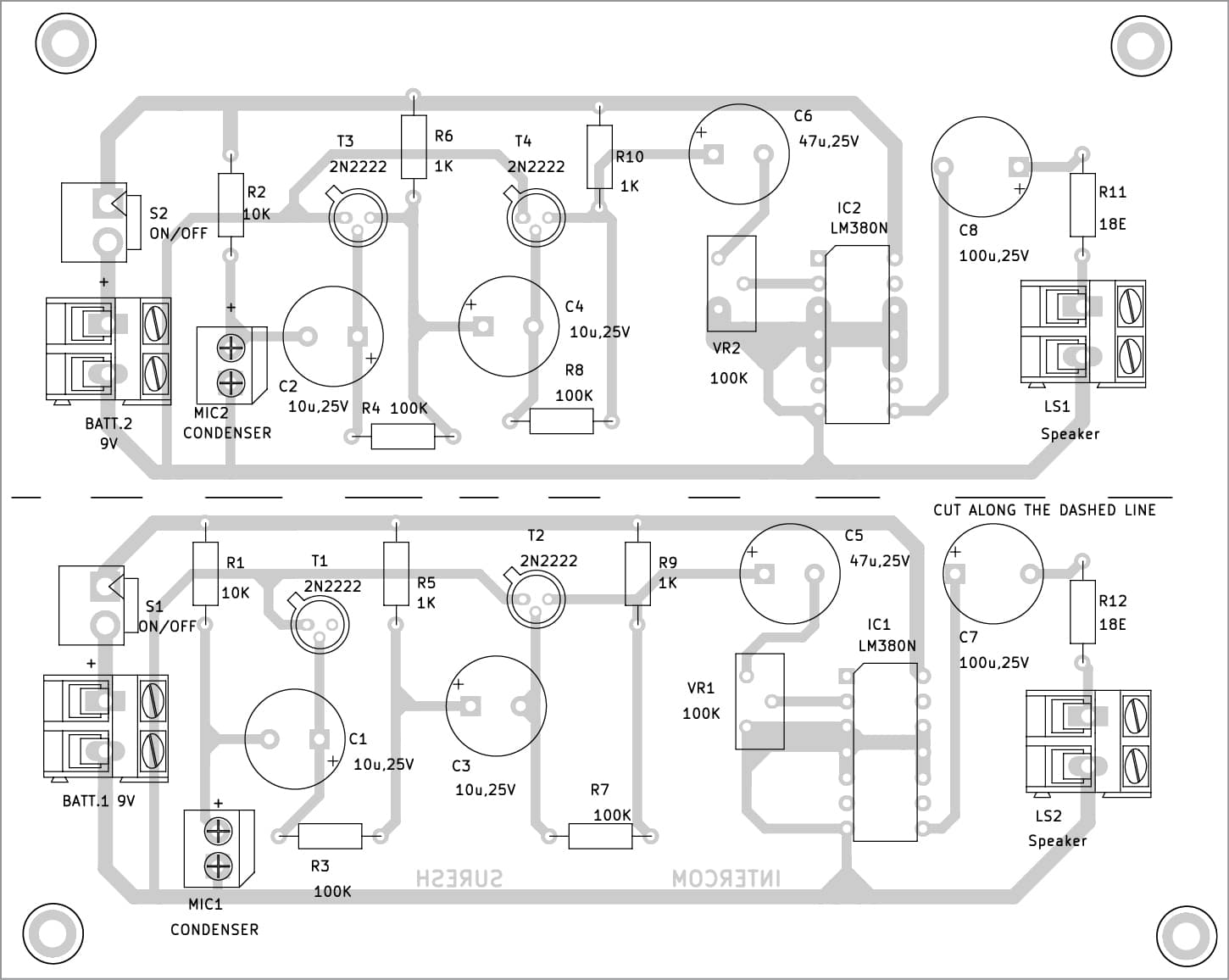 Simple Two-Way Intercom | Full Electronics DIY Project