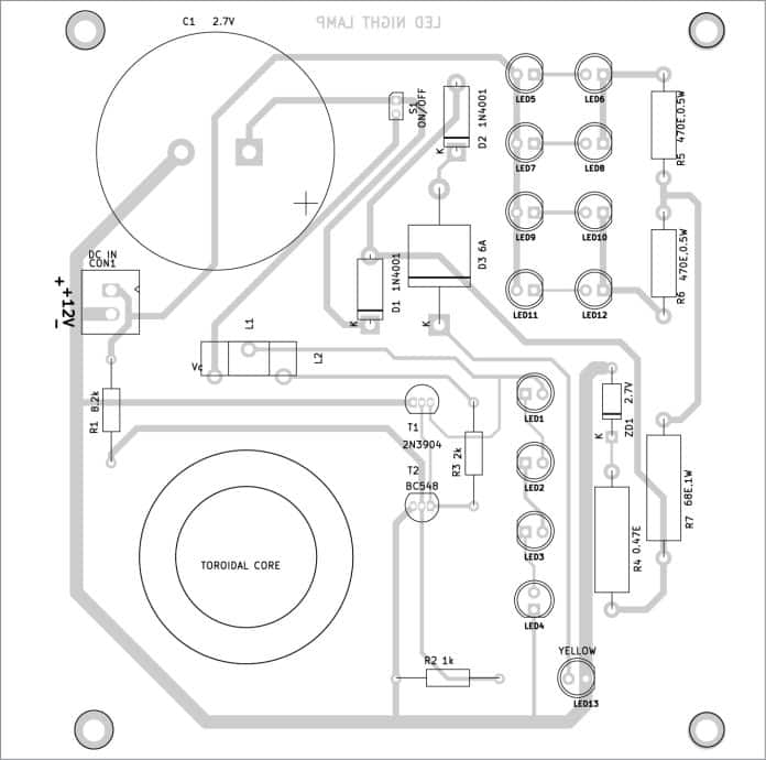 Supercapacitor-Powered Bicolour LED Night Lamp | Full DIY Project