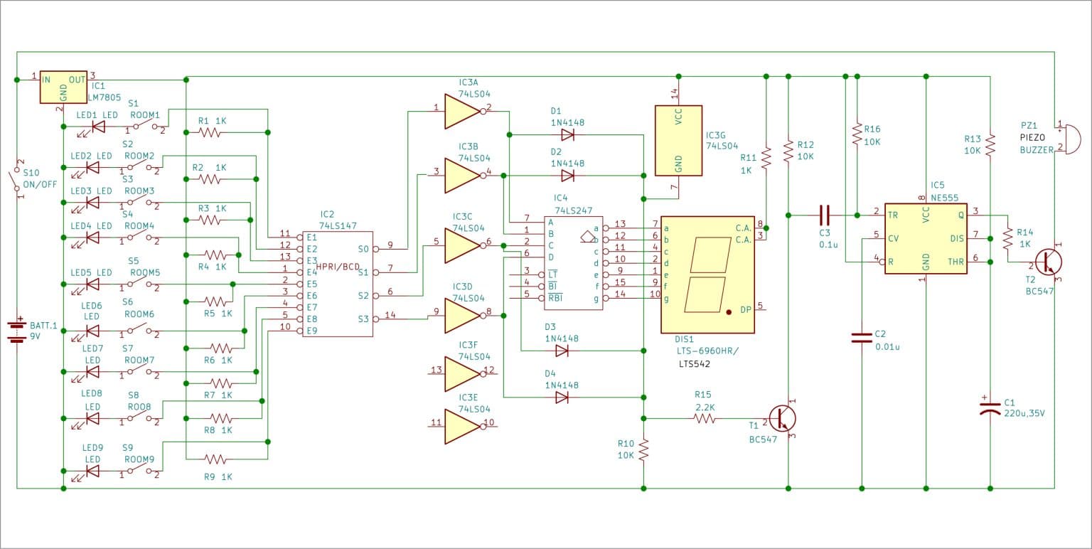 Multi-User Call Bell For Up To Nine Persons | Full DIY Project