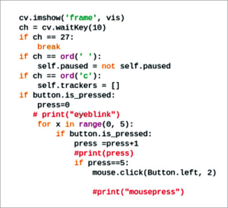 PC Control With Eye Movement For Physically Challenged