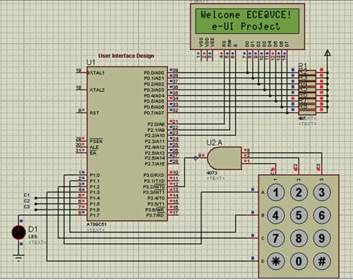 Matrix Keypad Embedded-C Driver For A Microcontroller