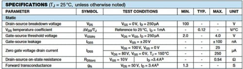 Step-By Step Guide To Select Power MOSFETs - M.R. ENGINEERING