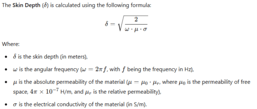Free Online Skin Depth Calculator