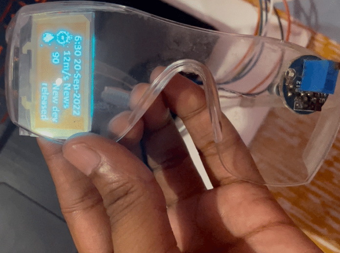 DIY Google Glasses with Transparent OLED using Raspberry Pi