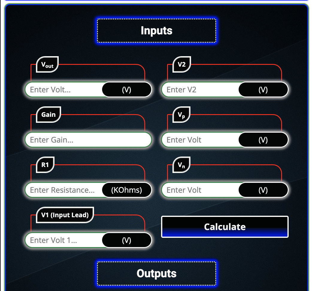 Non-Inverting Op-Amp Resistor Calculator for Designers