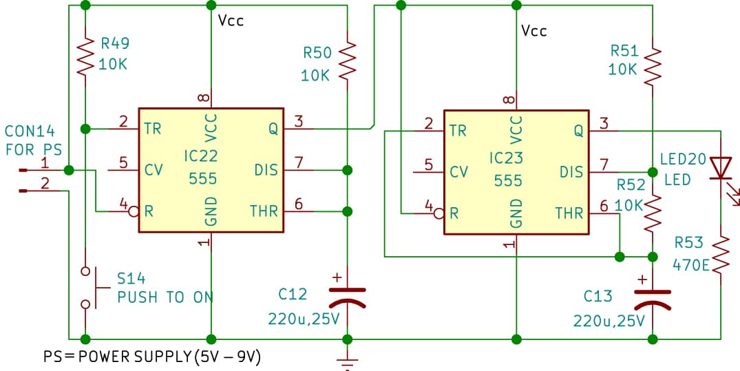 Ic 555 Tester Circuit Diagram Draw The Pin Diagram Of Ic 555