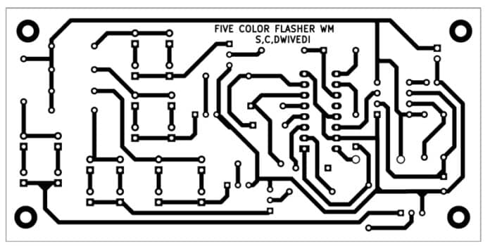Multiple LED Flasher Circuit using 555 Timer | Electronics Projects