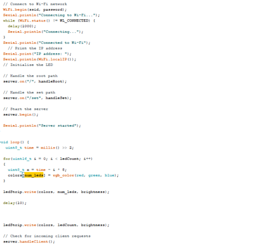 Building Wireless Addressable RGB LED Controller with ESP32