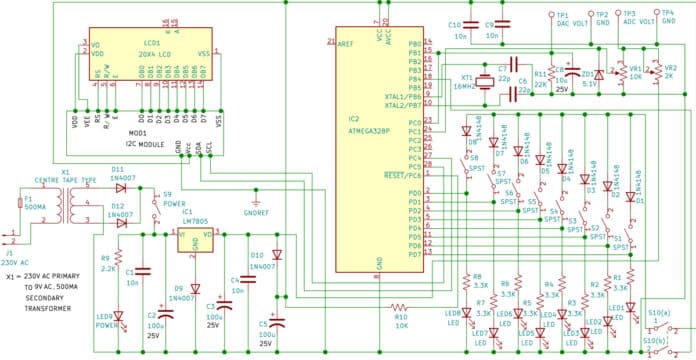 ADC and DAC Trainer Tool | Electronics Circuit