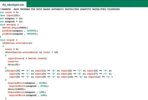 DIY Automatic Liquid Dispenser using Arduino and RFID