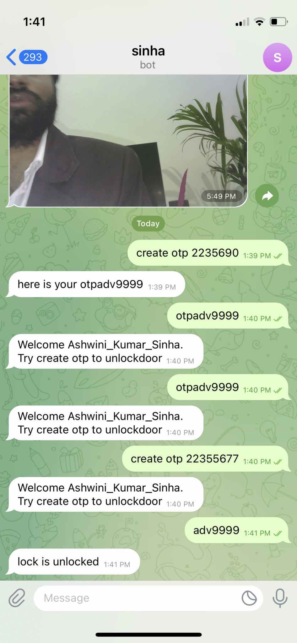 DIY OTP based Locker to Open Door Lock Wirelessly