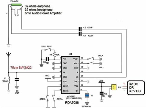 Simple Stereo FM Radio Receiver Circuit | Step-by-Step Guide