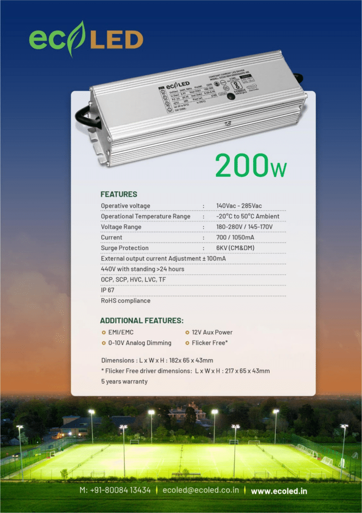 High-Performance 200W LED Drivers With Advanced Features
