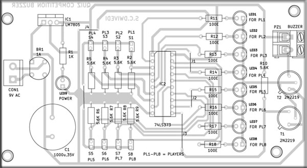 DIY Quiz Buzzer Circuit for School/College | Easy to Make