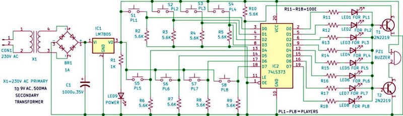 DIY Quiz Buzzer Circuit for School/College | Easy to Make