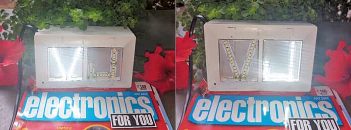 DIY Emergency Light Cum Advertising Display Board