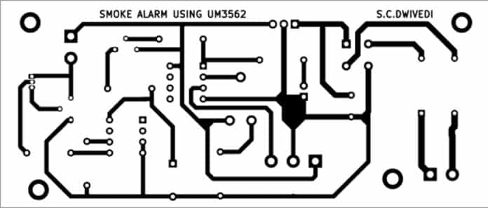 Building Smoke Alarm With UM3562 Sound Generator | Circuit