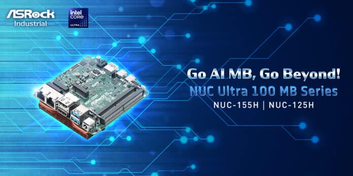 Next-Generation NUC Ultra 100 Motherboard Series With Intel Core Ultra ...