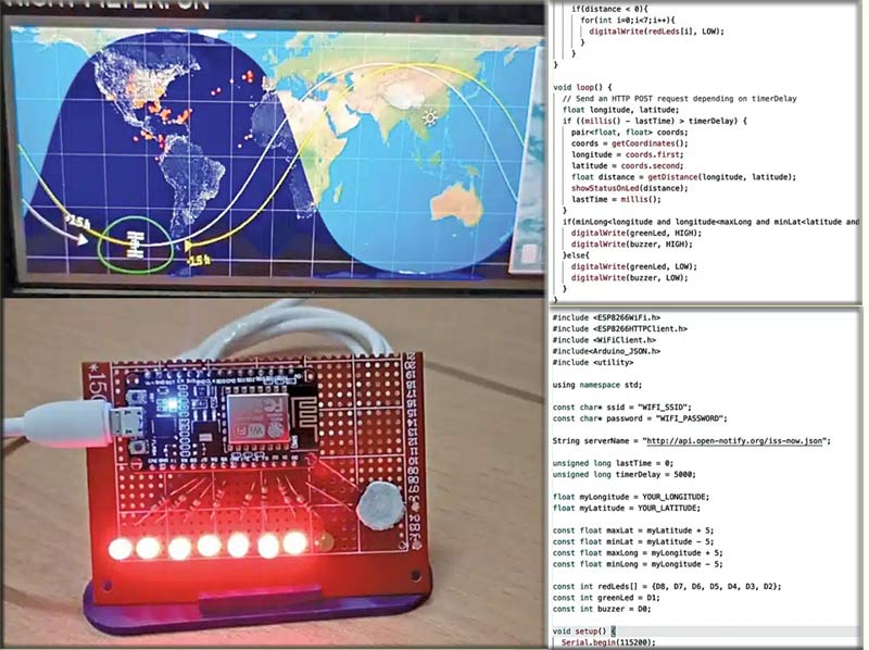 DIY International Space Station Tracker - Code and Circuit