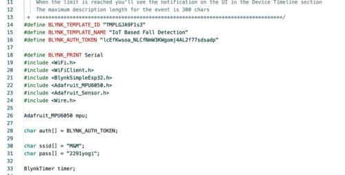 IoT based Fall Detection System Using ESP32