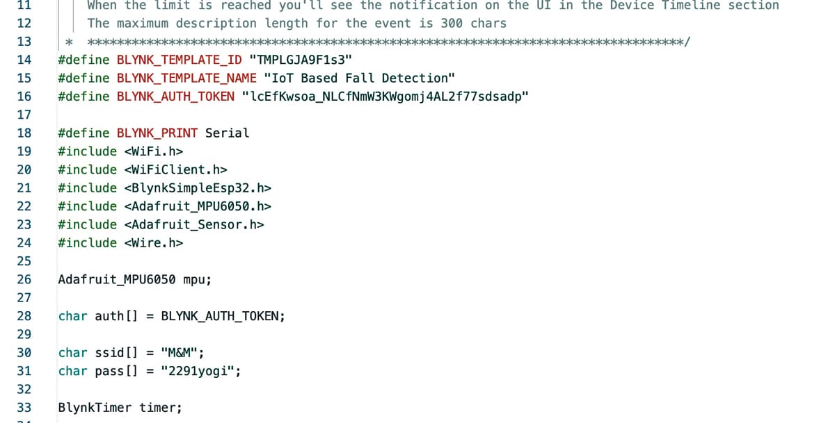 IoT based Fall Detection System Using ESP32