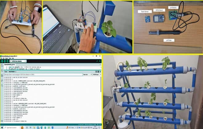 pH Measurement in Hydroponics System using ESP32