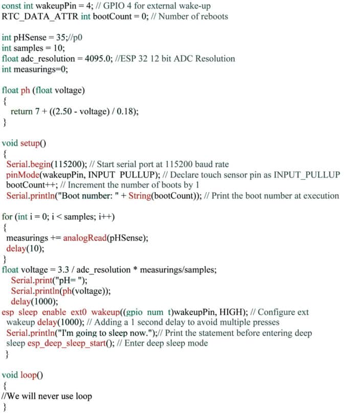 pH Measurement in Hydroponics System using ESP32