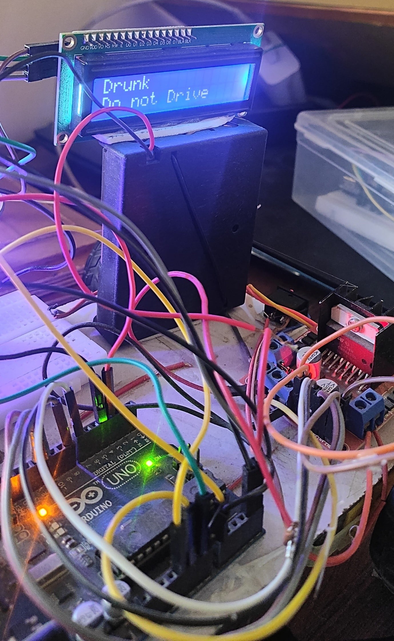 Alcohol Detection Smart Vehicle Using Arduino