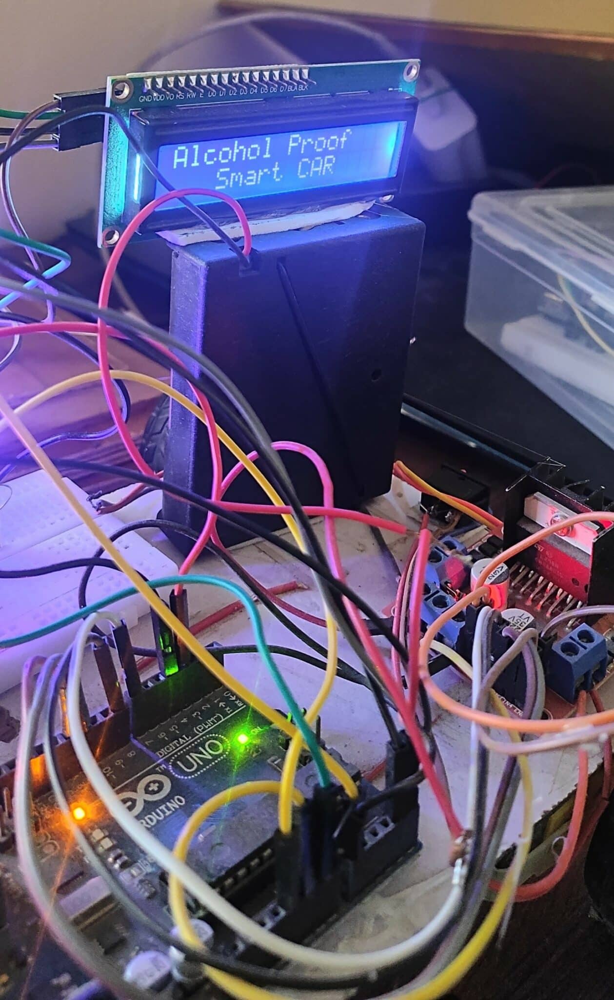 Alcohol Detection Smart Vehicle Using Arduino