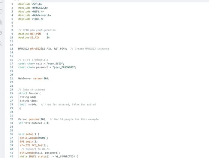 IoT based Entry and Exit Monitoring System - DIY Project