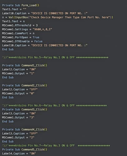 Control Appliances with a PC Using Visual Basic and Arduino
