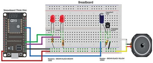 DIY Police Siren with ESP32: A Light and Sound Alternator